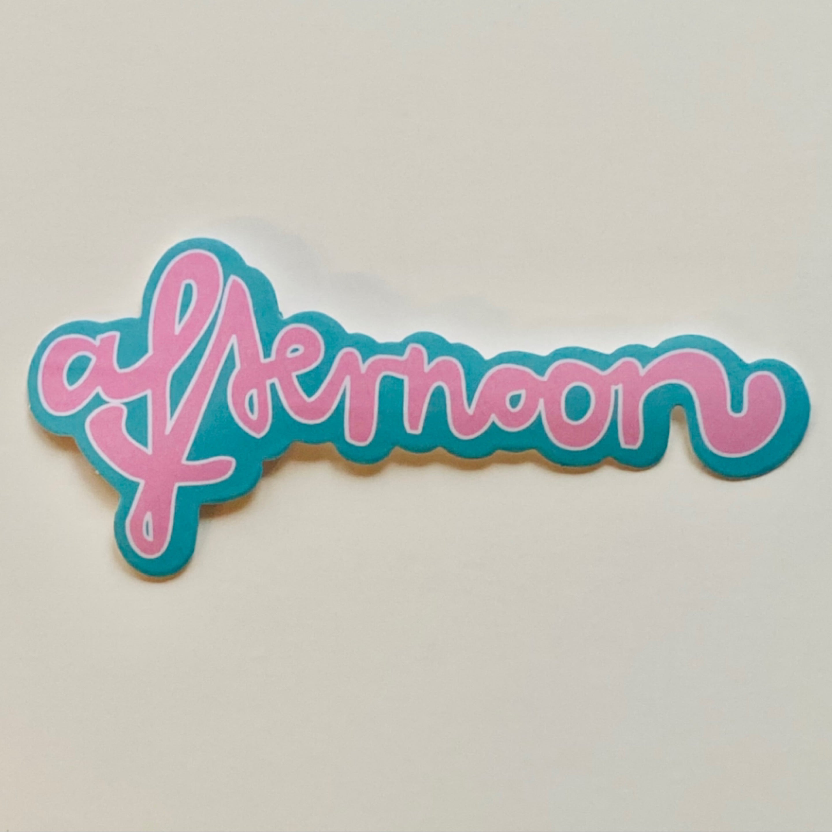 Sticker - Afternoon Script - 4” | Havoc Skate Shop